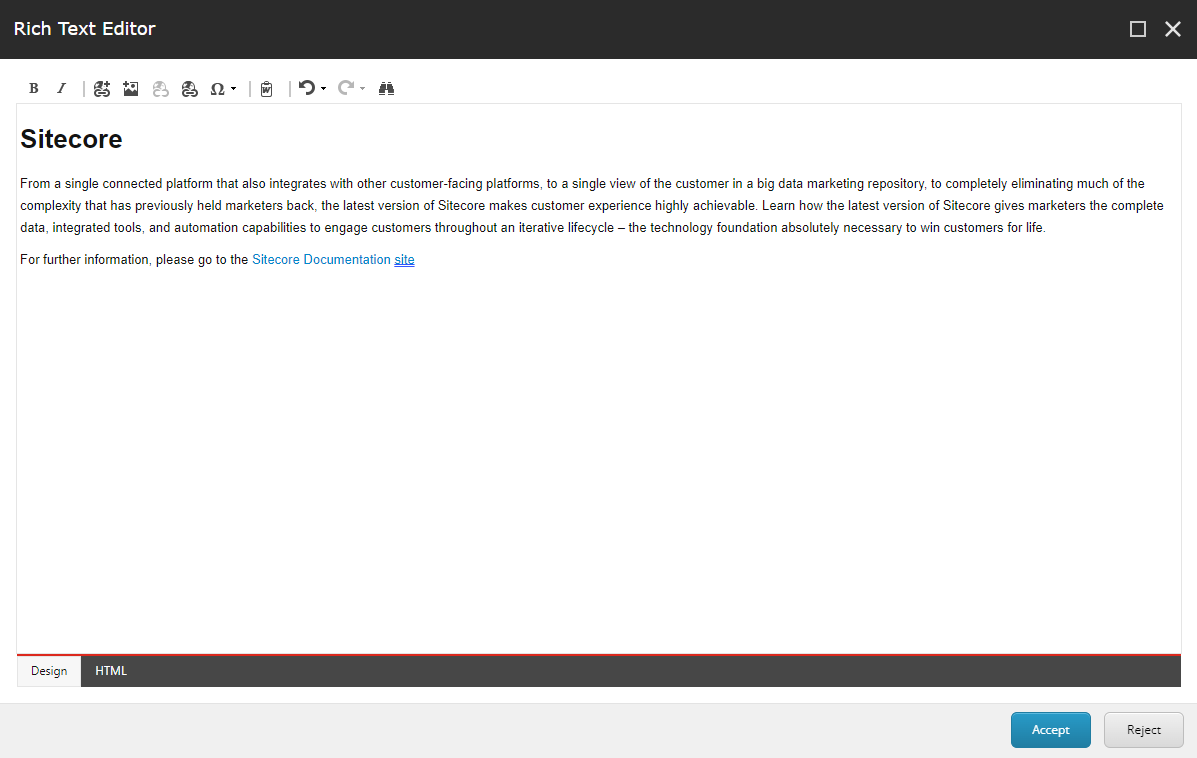 Sitecore 10.2 Rich Text Field Button Options by Profile – thebitsthatbyte.com